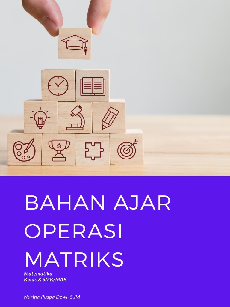 Bahan Ajar Operasi Matriks | PDF