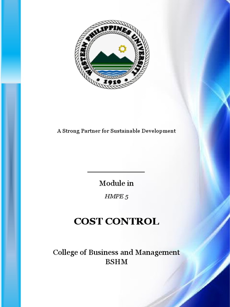 Module 1 in Cost Control | PDF | Cost | Labour Economics