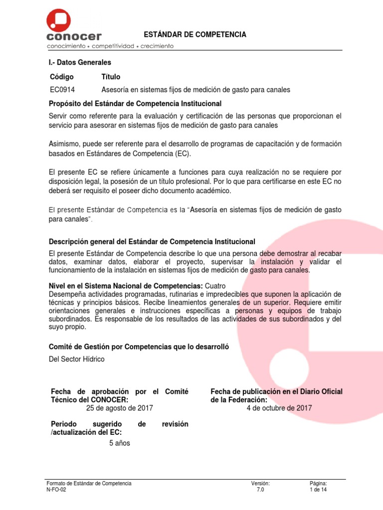 Asesoría En Medición De Gasto De Canales Pdf Medición Canal