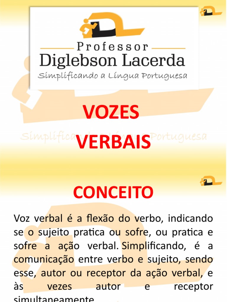 Vozes Verbais: Uma Explanação Detalhada sobre Voz Ativa, Passiva e ...