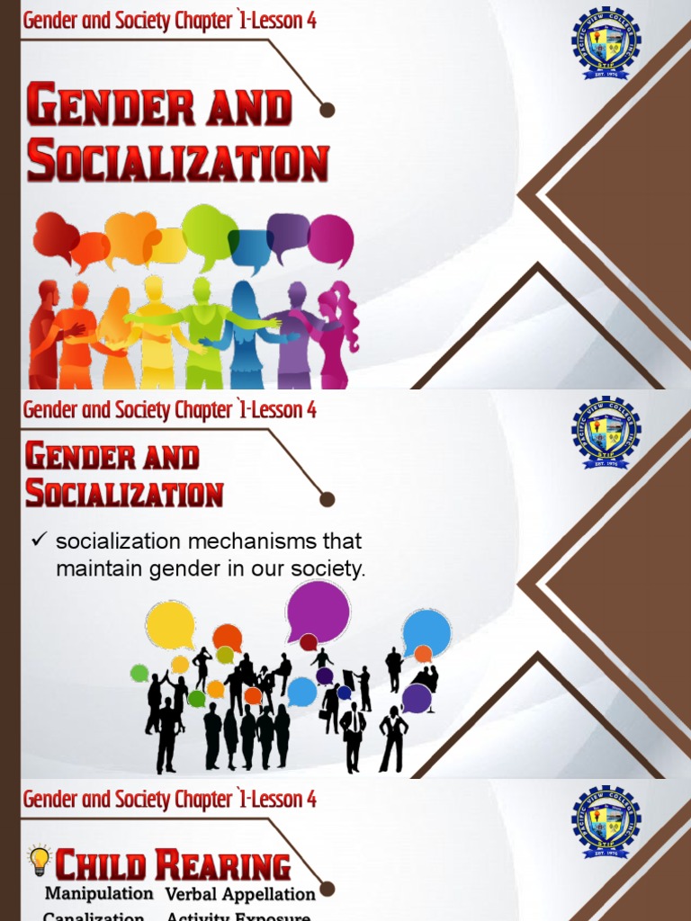 Chapter 1 Lesson 4 Gender and Socialization | PDF | Sex Segregation ...
