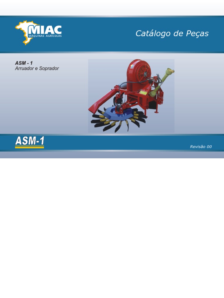 Catálogo de Peças para Arruador e Soprador Modelo ASM-1 | PDF ...