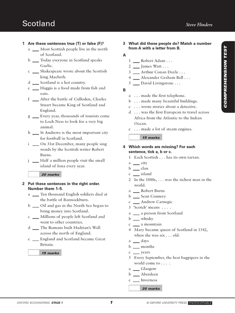 Tests | PDF | Scotland | Edinburgh