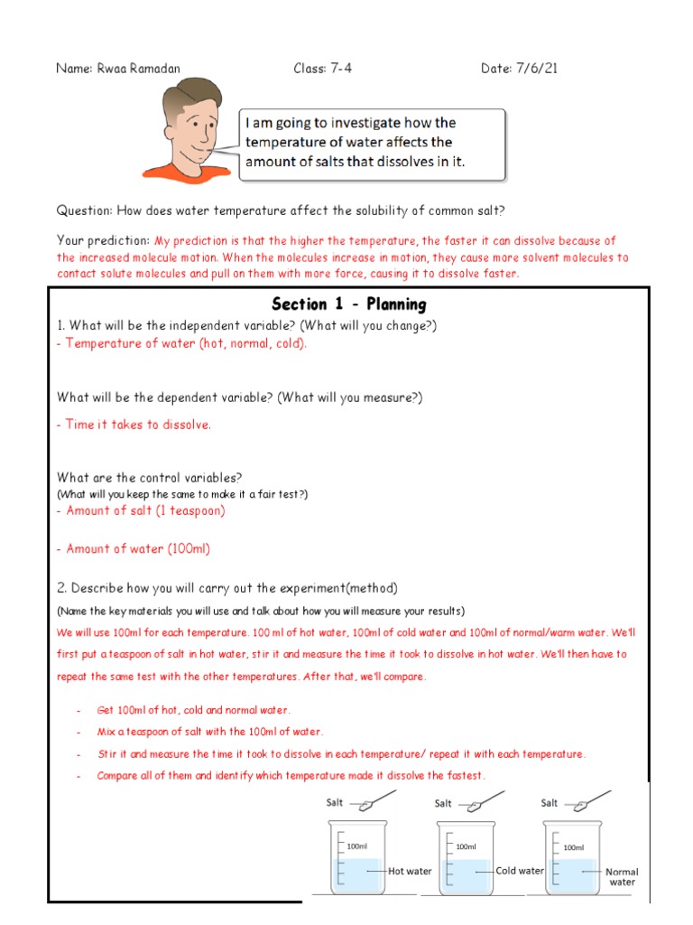 Solubility Investigation | PDF | Water | Solubility
