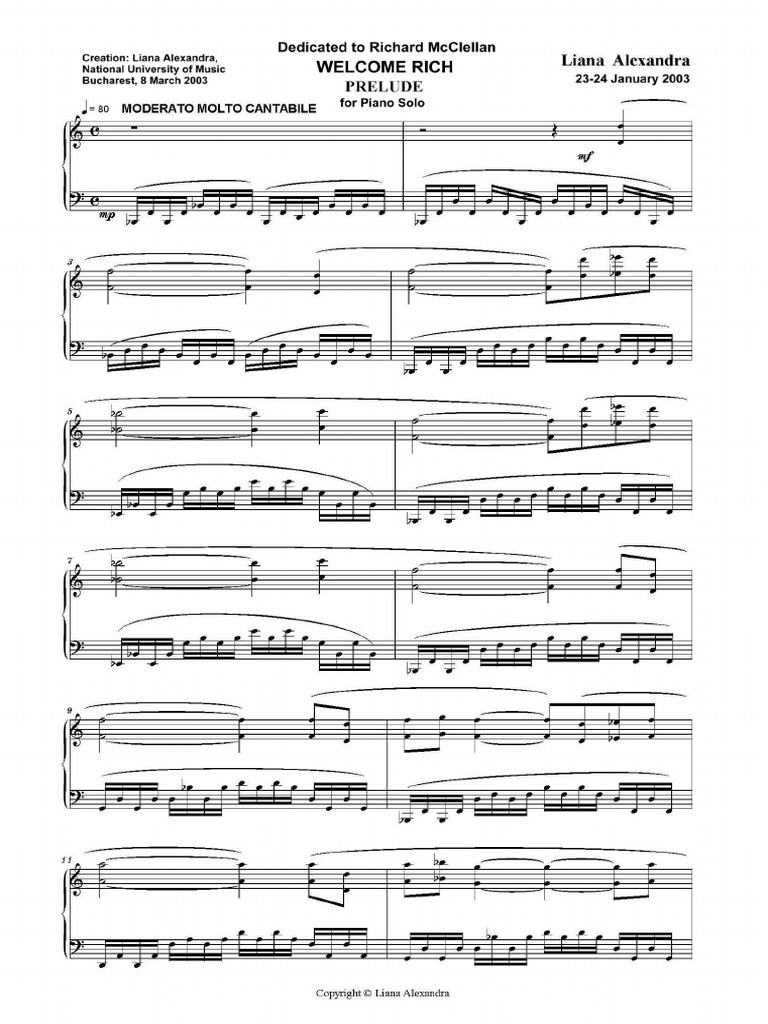 Welcome Rich Prelude - Liana Alexandra | PDF