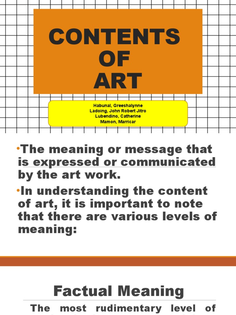 Content of Arts | PDF | Folk Art | The Arts