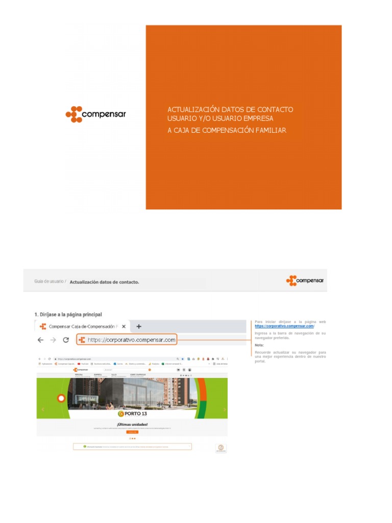 Guia Usuario Actualizacion Datos de Contacto | PDF | Teléfonos móviles | Telefonía móvil