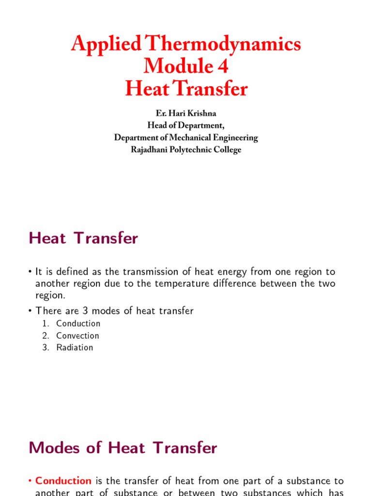 ATD Module 4 | PDF | Heat Transfer | Heat Exchanger