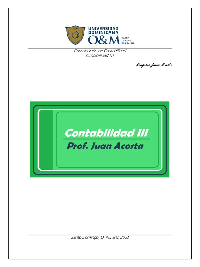 Manual Contabilidad III | PDF | Interés | Bancos