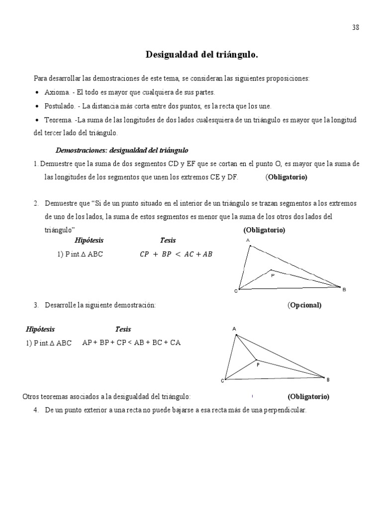 Desigualdad Del Triángulo LiMa | PDF | Triángulo | Geometría del plano euclidiano