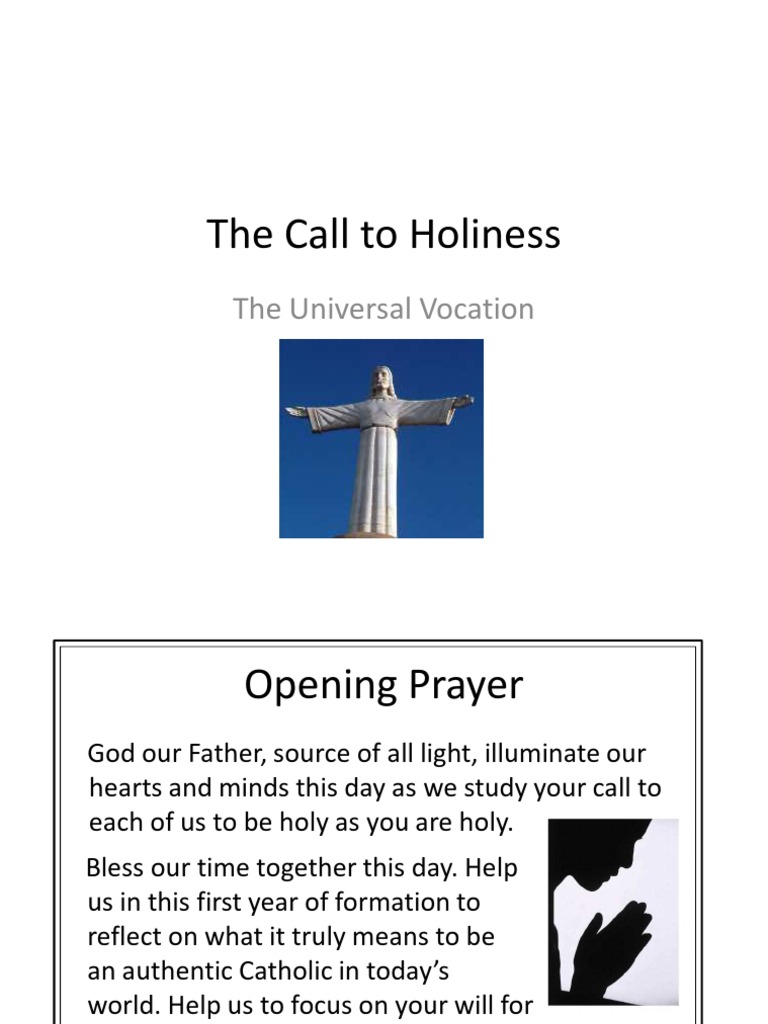The Universal Call To Holiness | PDF | Laity | Baptism