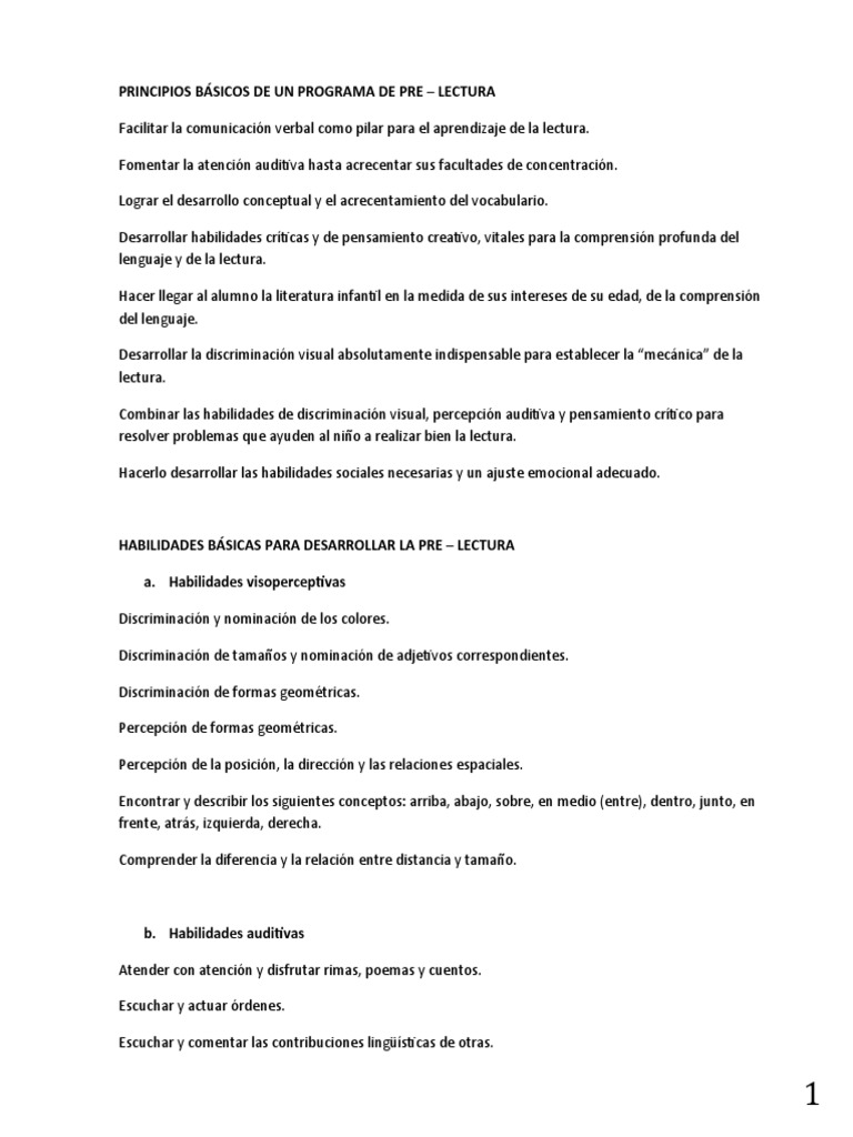 Principios Básicos de Un Programa de Pre | PDF | Pensamiento | Las emociones