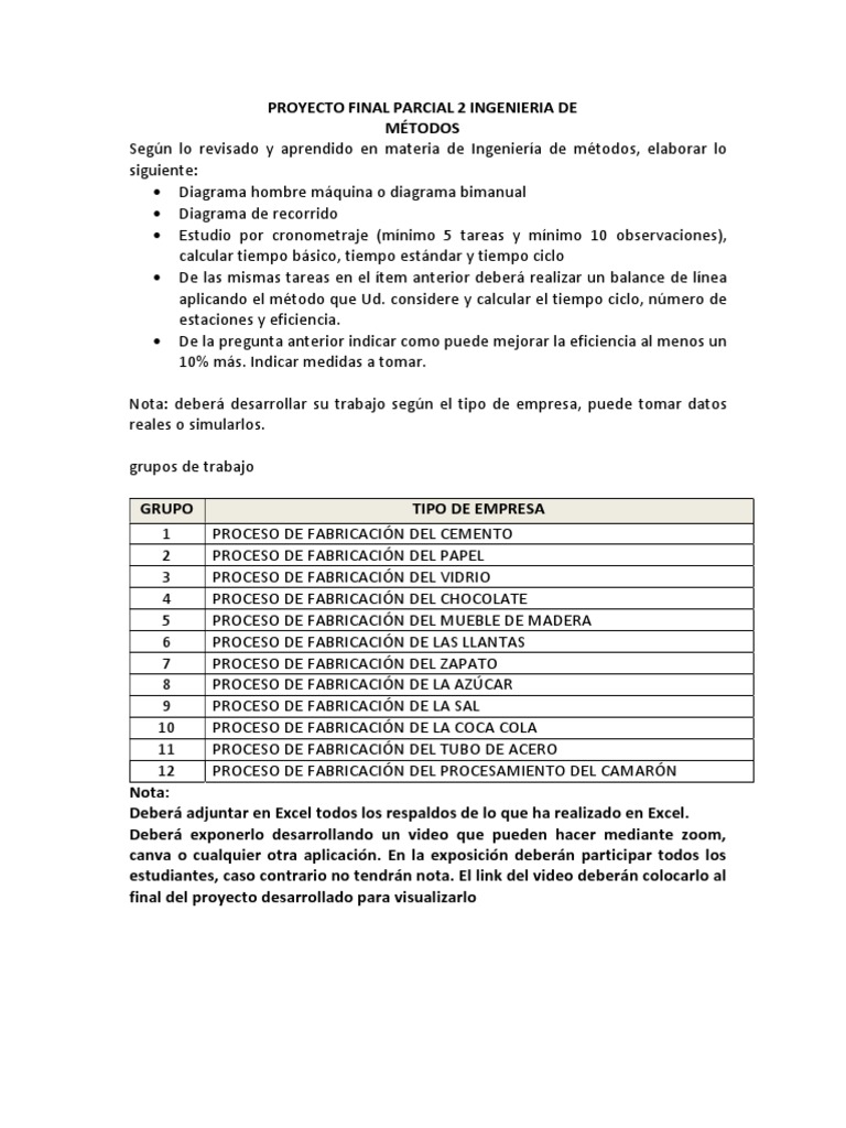 Proyecto Final Del Segundo Parcial G4 | PDF
