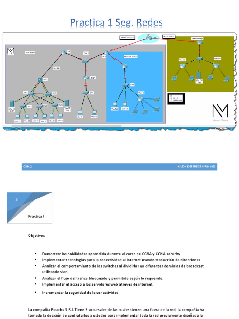 Practica 1 Seguridad de Redes | PDF | Dirección IP | Conmutador de red