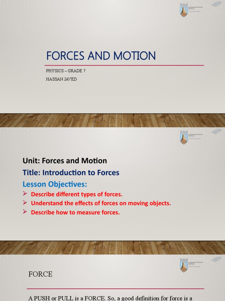 Forces and Motion | PDF | Friction | Force