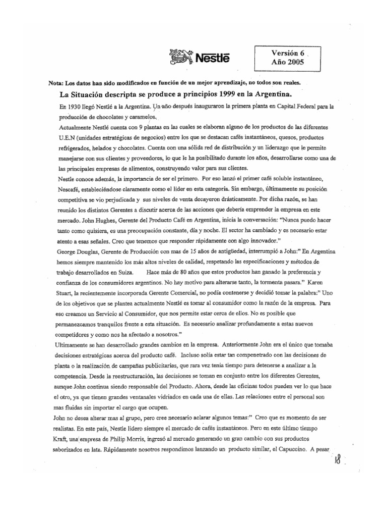 Caso Nestle | PDF