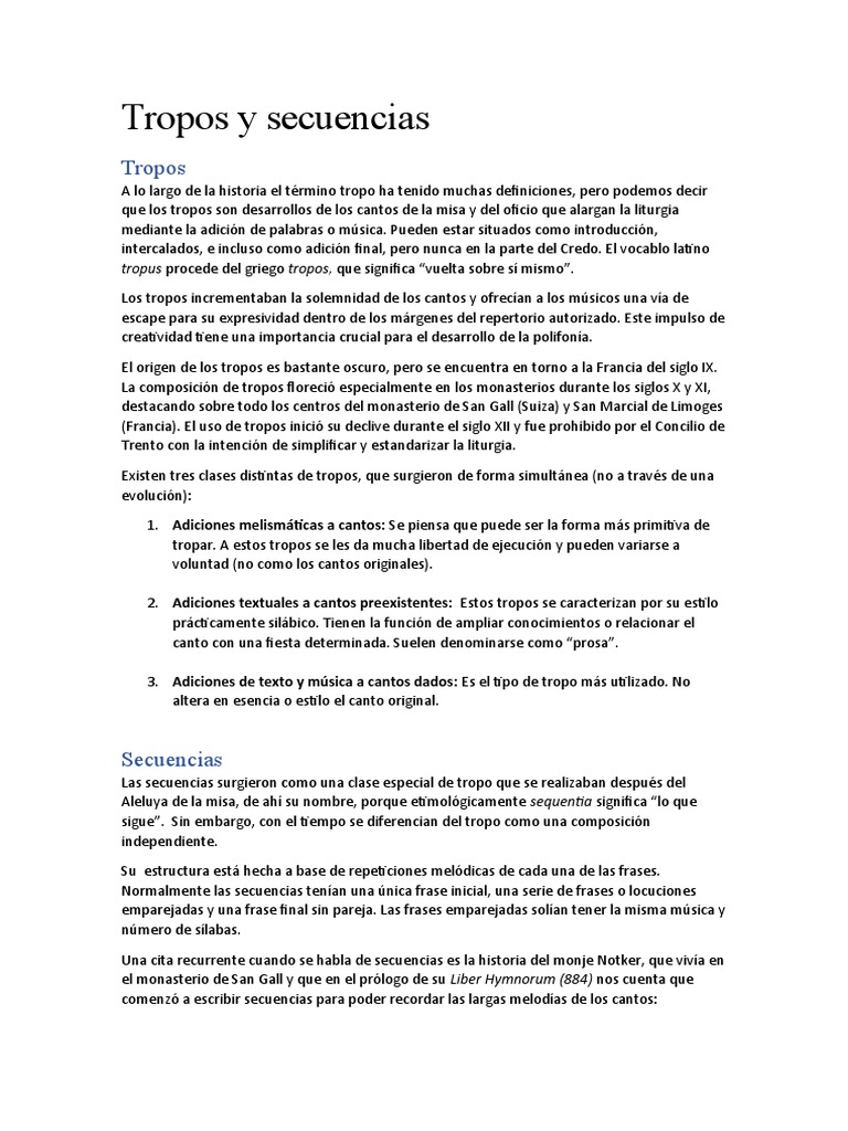 Tropos y Secuencias | PDF