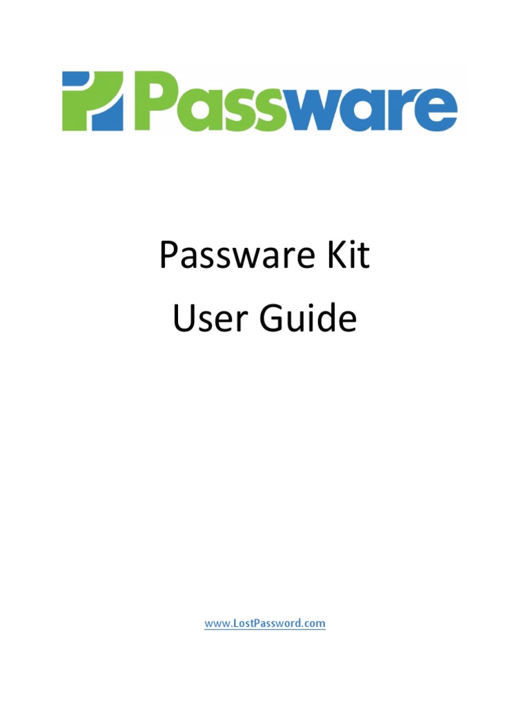Passware Kit User Guide | PDF | I Cloud | Password
