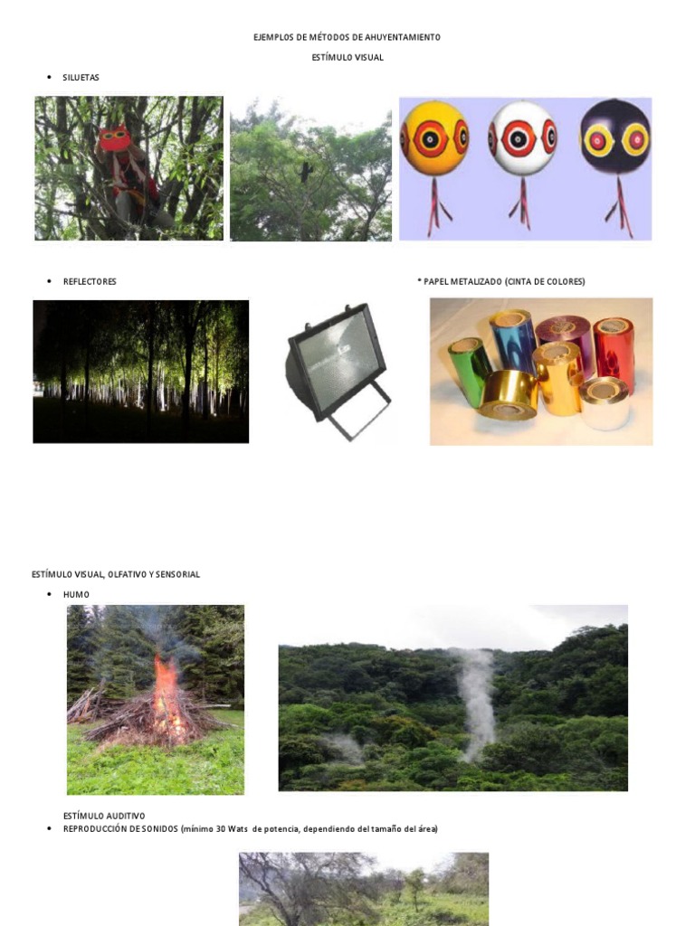 Ejemplos de Métodos de Ahuyentamiento | PDF