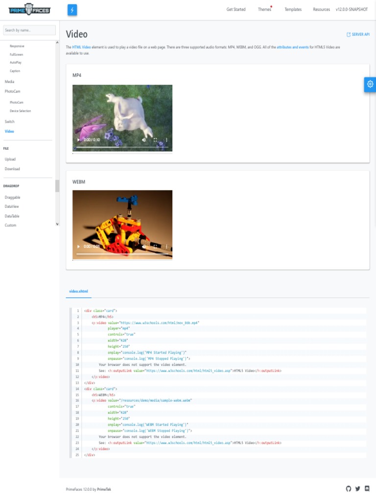 PrimeFaces Showcase Video | Download Free PDF | Html5 | Software ... PrimeFaces Showcase Video | Download Free PDF | Html5 | Software ...