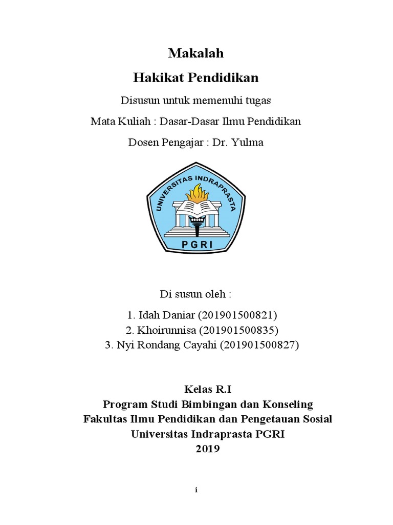 Makalah Hakikat Pendidikan | PDF