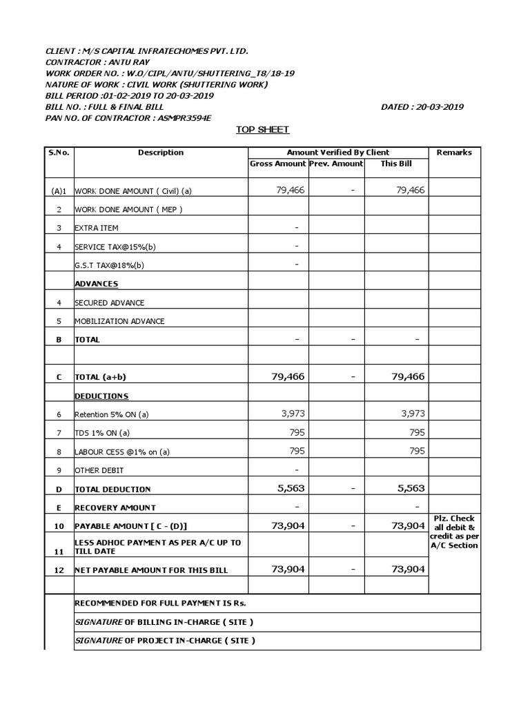 1ST Ra Bill New | PDF | Corporations | Payments