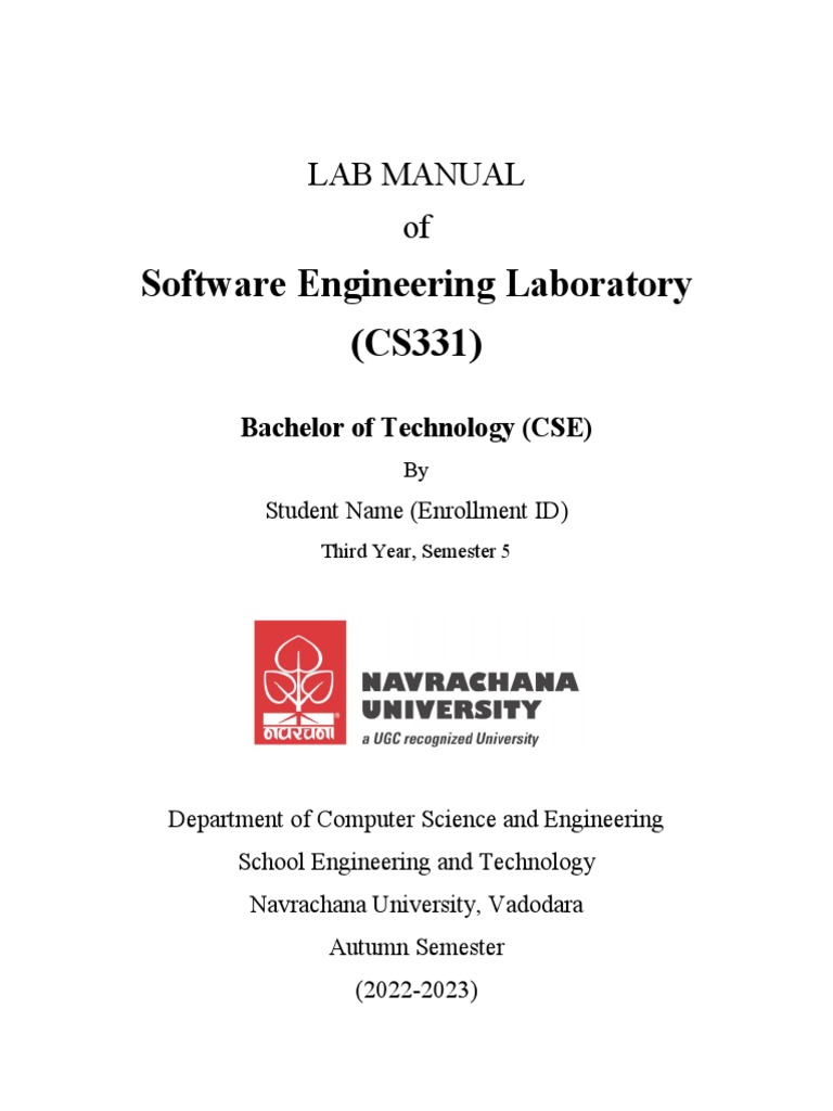 Lab Manual Template SE CS | PDF | Use Case | Specification (Technical ...