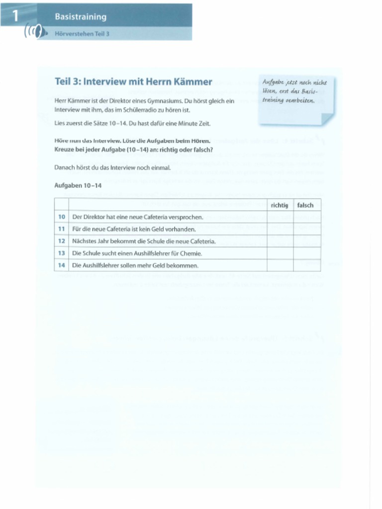 Dsd 1 Modellsatz Hörverstehen : Auf dem Weg zum DSD-I – FWJWN