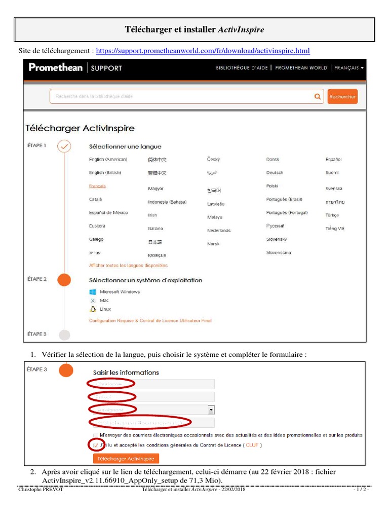 Installer ActivInspire : Guide Complet | PDF | Logiciel | Âge de l ...