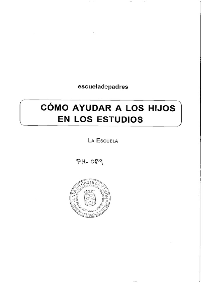 Como Ayudar A Los Hijos En Los Estudios Pdf