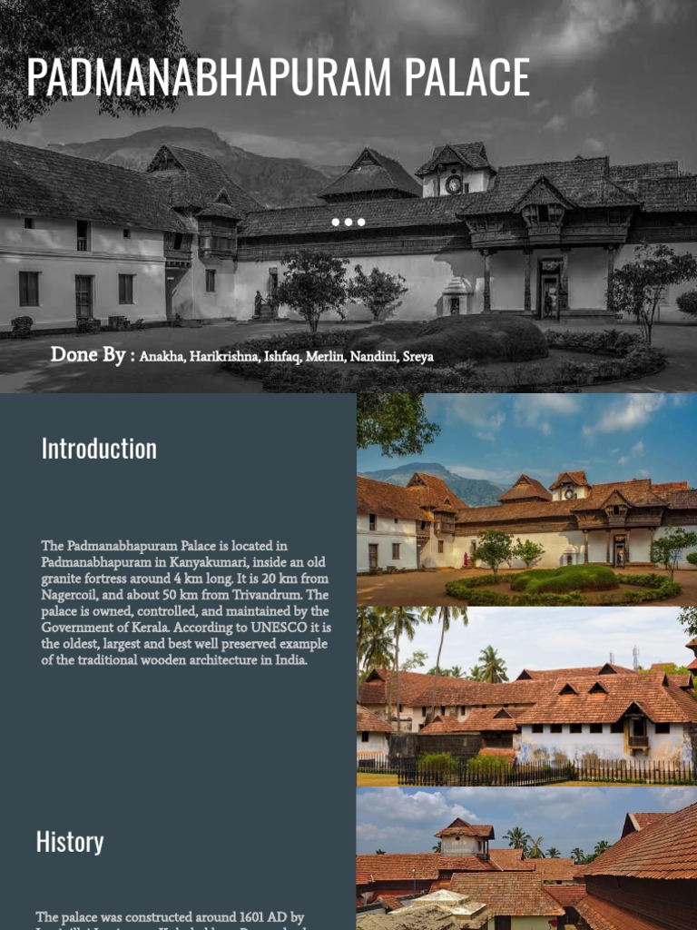 PADMANABHAPURAM PALACE | PDF | Building Engineering | Economic Sectors