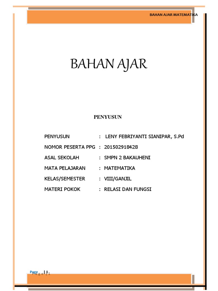 Bahan Ajar Aksi 2 Pertemuan 1 Dan 2 Baru | PDF | Metode & Bahan Ajar