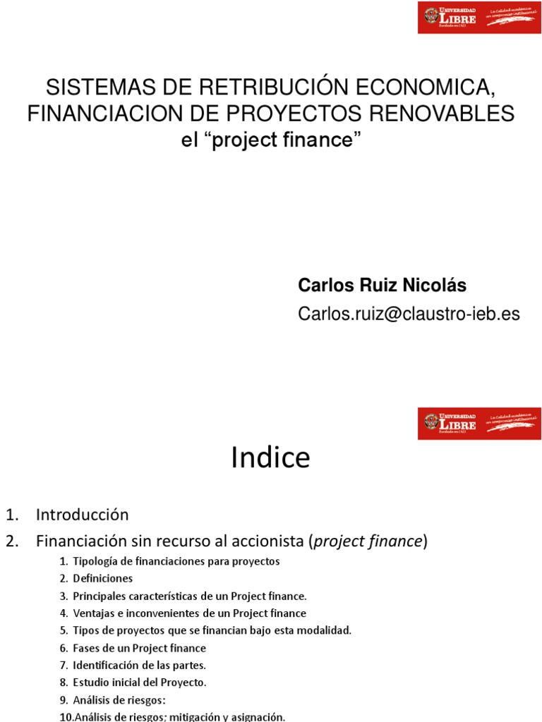 Project Finance | PDF | Apalancamiento (Finanzas) | Deuda