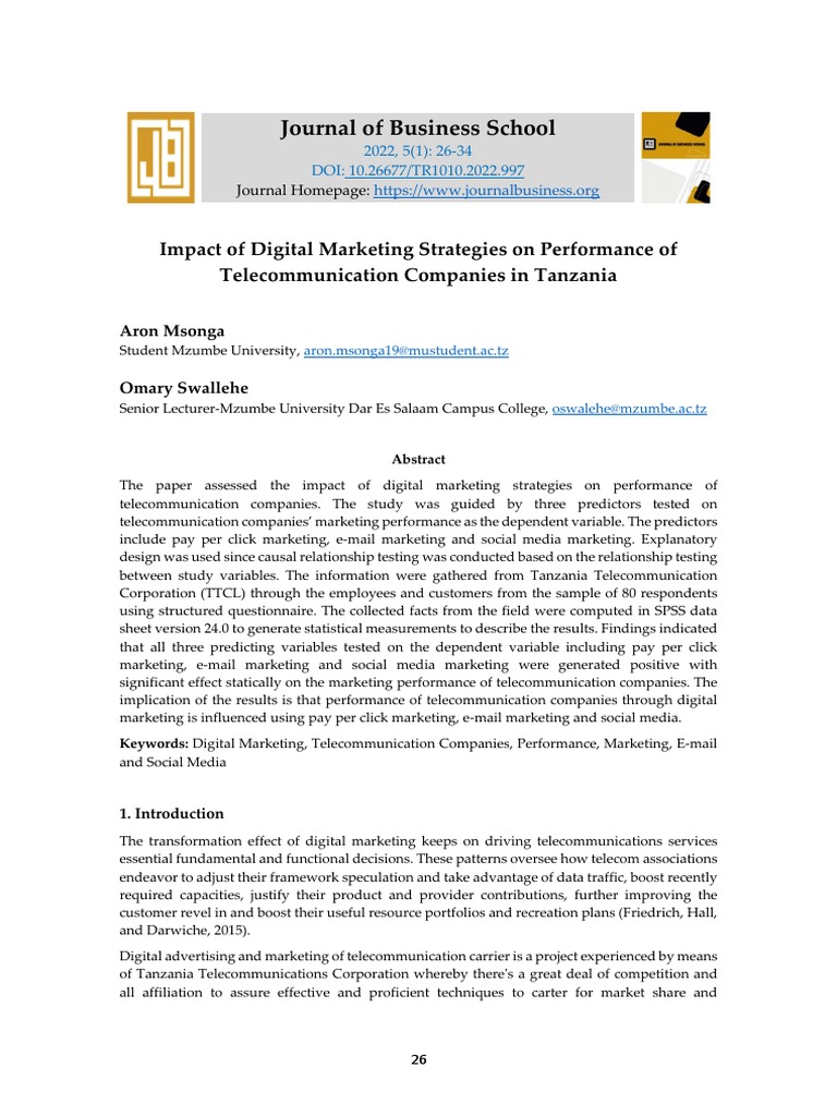 Jbs Vol.5 Issue.1 Article03 | PDF | Popular Culture & Media Studies | Social Media