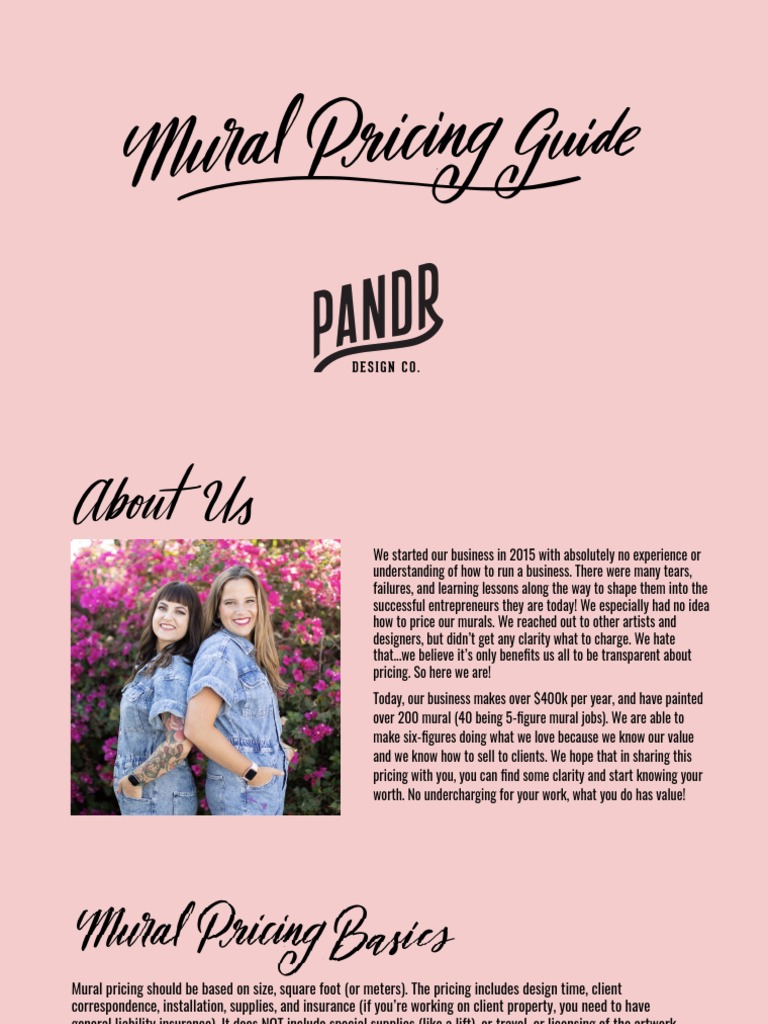 Mural Pricing Guide | PDF | Pricing | Mural