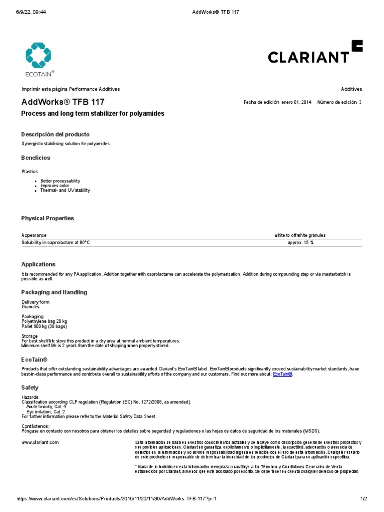 AddWorks® TFB 117 | PDF | Marca comercial | Ciencias Políticas