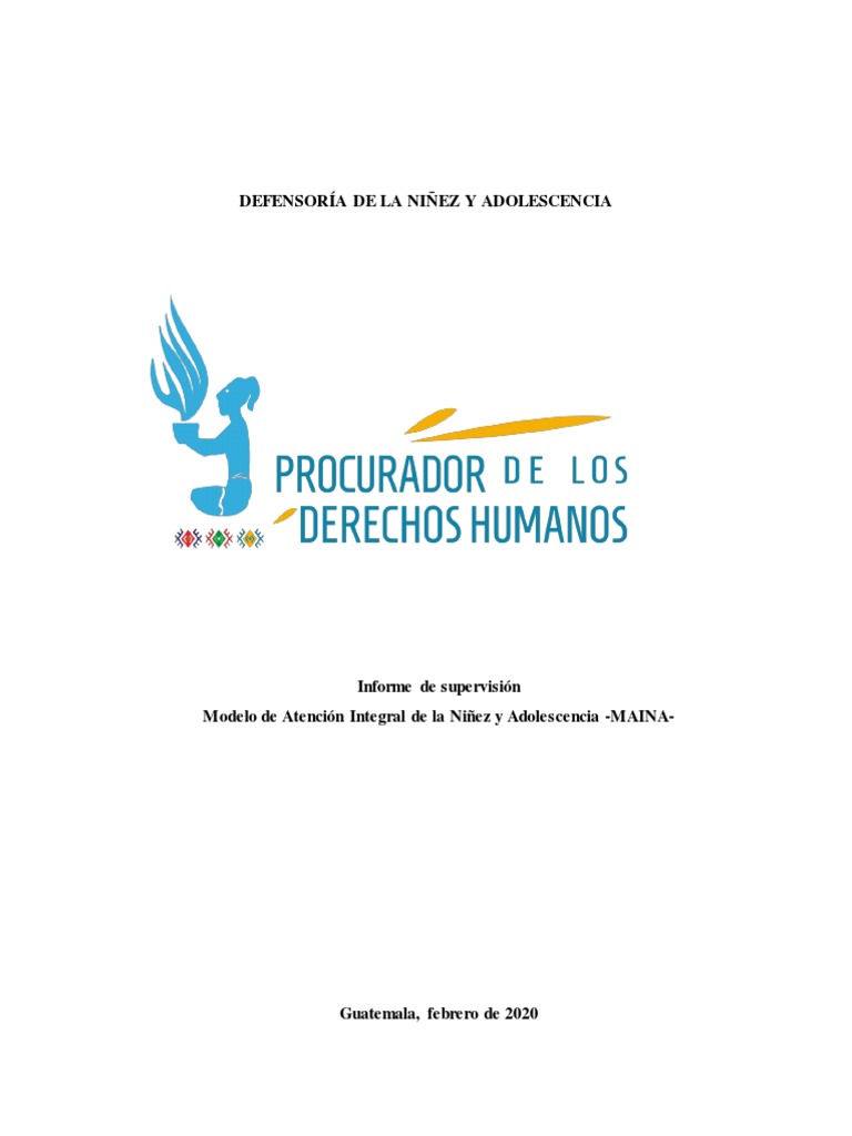 Supervisión del Modelo MAINA en Guatemala | PDF | Ministerio (Departamento de Gobierno ...