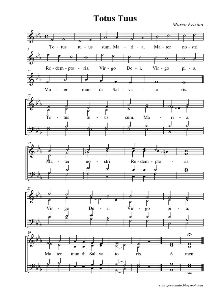 Totus Tuus - M. Frisina | PDF