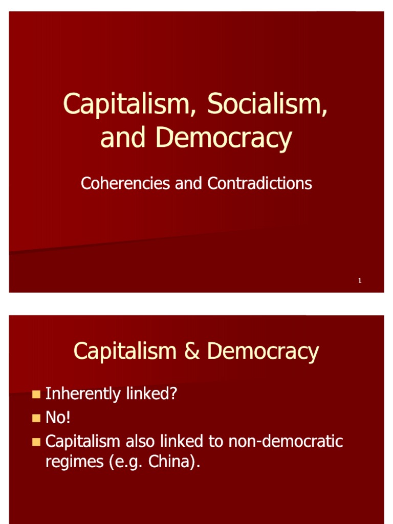 Capitalism, Socialism, and Democracy | PDF | Capitalism | Socialism