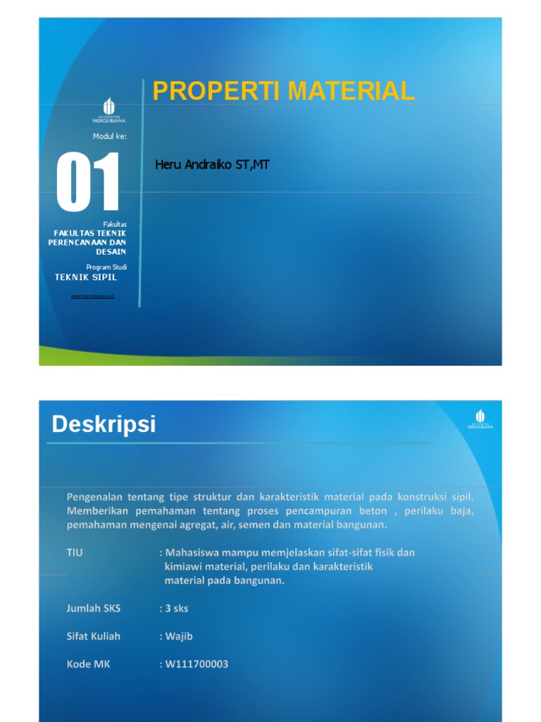 Bahan Bangunan Dan Pengganti Material (TM1) | PDF | Seni | Teknologi & Rekayasa