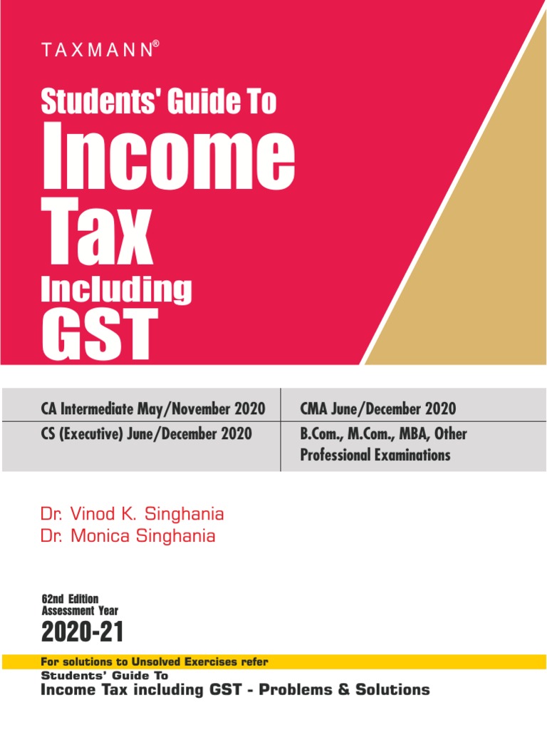Income Tax Singhania Student Edition | PDF | Taxes | Capital Gain