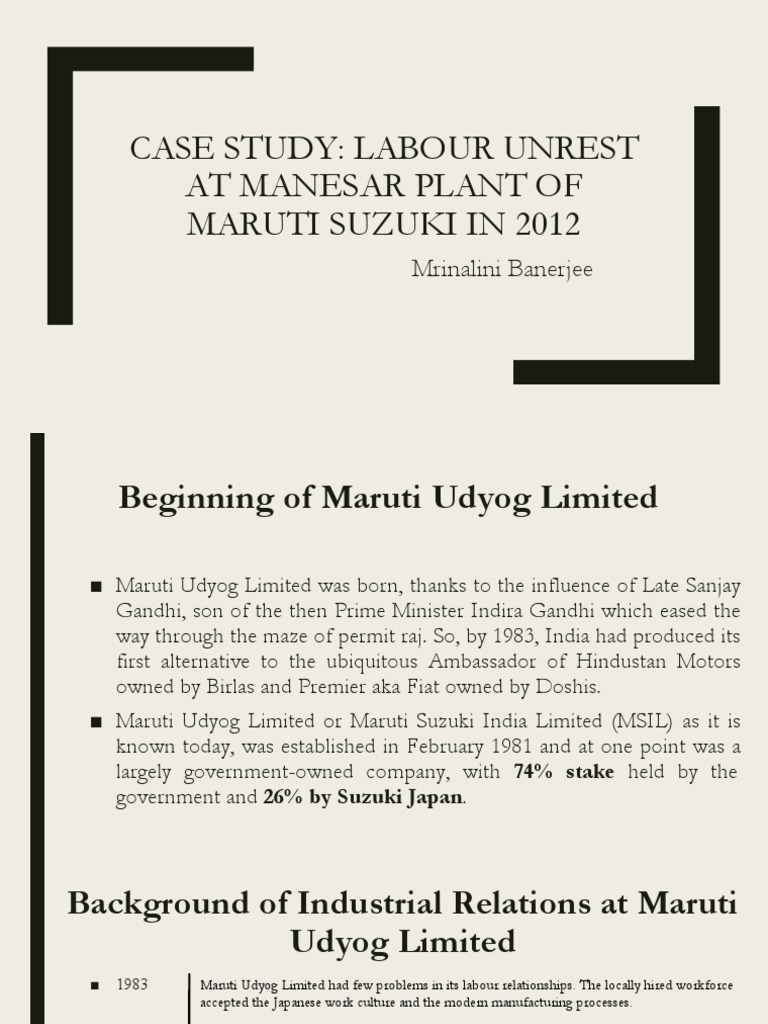 Maruti Manesar Plant Case | PDF | Strike Action | Employment