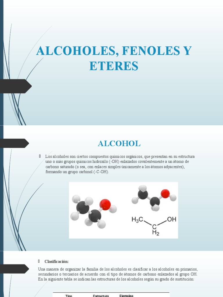 Alcoholes, Fenoles y Eteres | PDF | Redox | Compuestos orgánicos