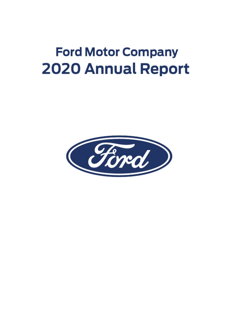 Ford Motor Company 2020 Annual Report | PDF | Recycling | Waste