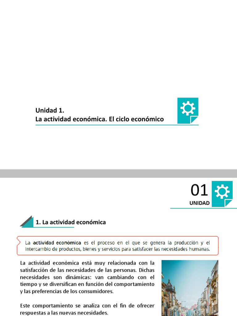 TEMA-1. La Actividad Economica. El Ciclo Econã Mico | PDF ...