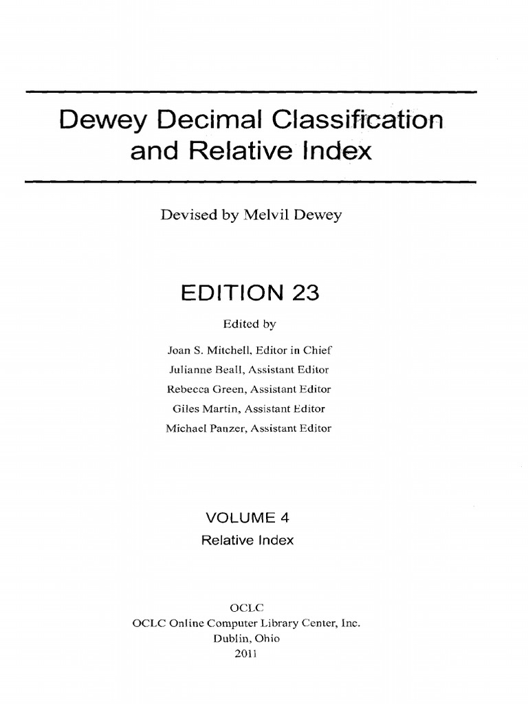DDC - Vol. IV | PDF