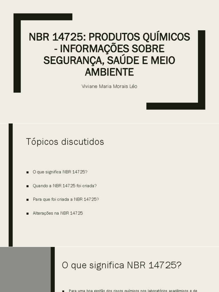 NBR 14725 | PDF | Química