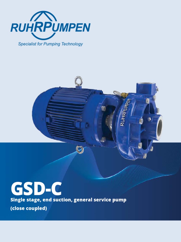 GSD - C General Service Centrifugal Pump Brochure EN Oct18 | PDF | Pump | Mechanical Engineering