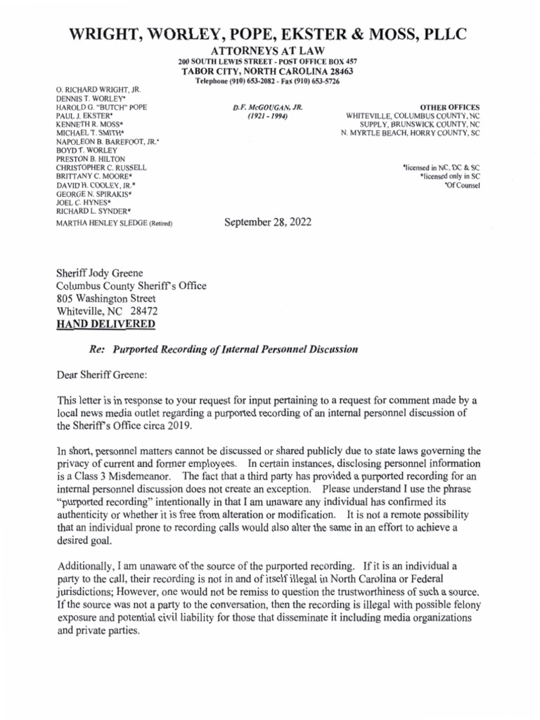 Personnel Records Violation Letter | PDF