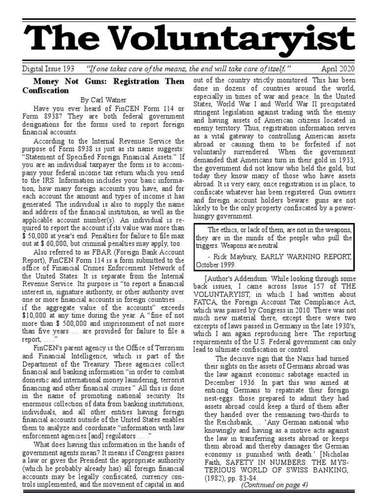 The Voluntarist | PDF | Nonviolence | Pacifism
